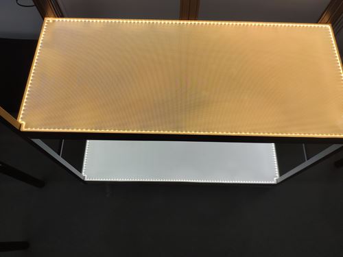 Edge-lit Acrylic Shelf